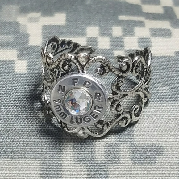 charming 2nd amendment | Jewelry | 9mm Silver Filigree Adjustable ...